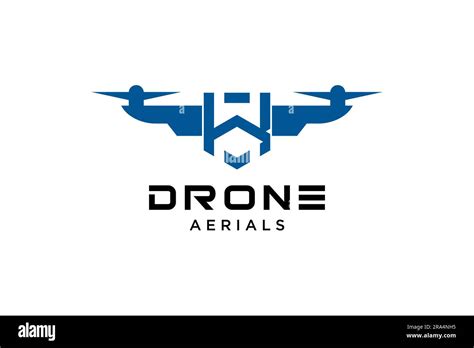 Letter K Drone Logo Design Template Photography Drone Icon Vector Creative Design Stock Vector