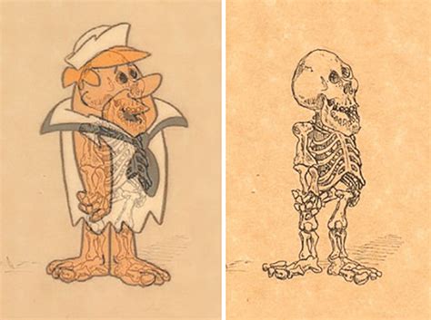 Artist Reveals The Skeletons Of Famous Cartoon Characters Bored Panda