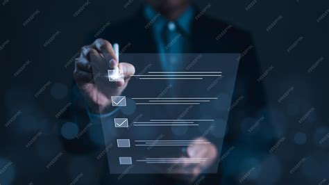 Premium Photo Checklist Concept Document Management System Dms