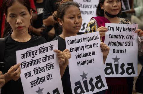 Indian Women Set Fire To House Of Suspect As Manipur Sex Assault Case