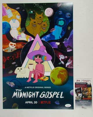 Duncan Trussell Signed Autographed Midnight Gospel Clancy 12x18 Photo