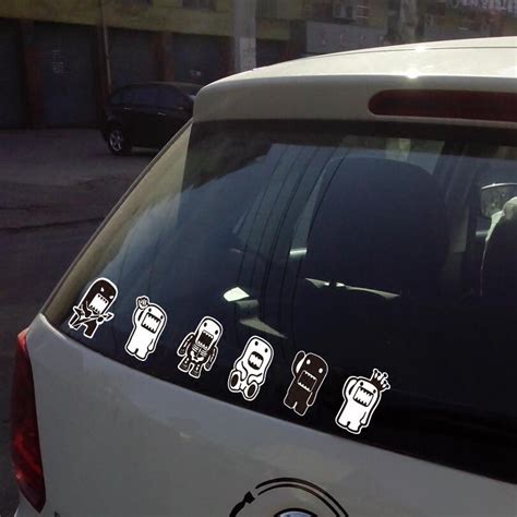 牛牛潮贴domo卡通反光组合贴花多摩君贴纸前后保险杠贴虎窝淘