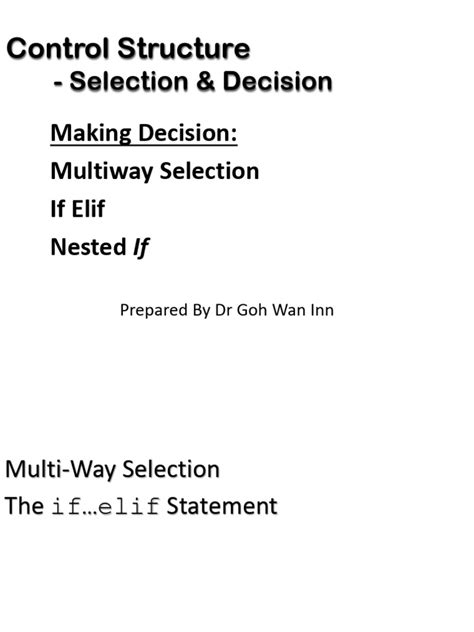 Multi Way Selection And Summaries Pdf Computer Programming