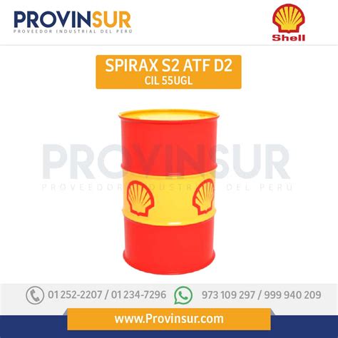 Shell Spirax S2 Atf D2 55ugl Corporación Solminsa Sac