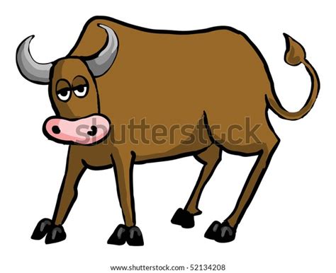 Bored Bull Stock Illustration 52134208 Shutterstock