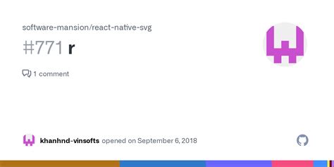 r · issue 771 · software mansion react native svg · github