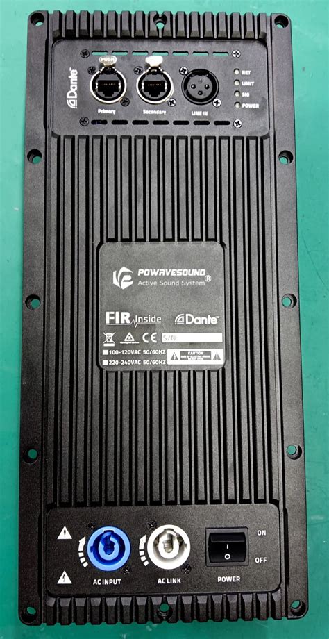 Power Amplifier Module D Class Plate Board With Dante Card Control