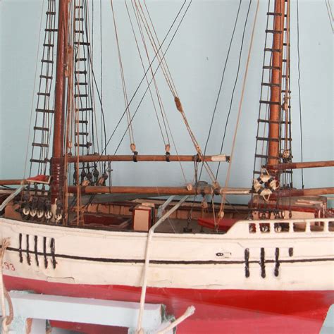 Scratch Built Model Of A Two Masted Schooner Maritime And Naval 109260