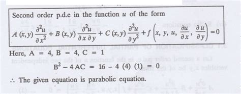 Classification Of Partial Differential Equations Examples