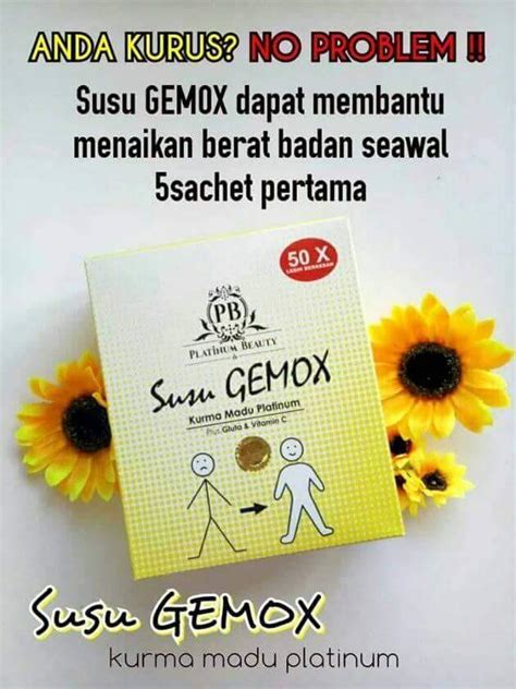 Susu Gemox Health And Nutrition Health Supplements Vitamins And Supplements On Carousell