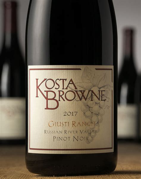 2017 Giusti Ranch Russian River Valley Pinot Noir Kosta Browne