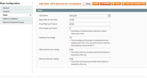 magento shipping rules set ups usps fedex delivery options