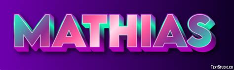 Mathias Text Effect And Logo Design Name