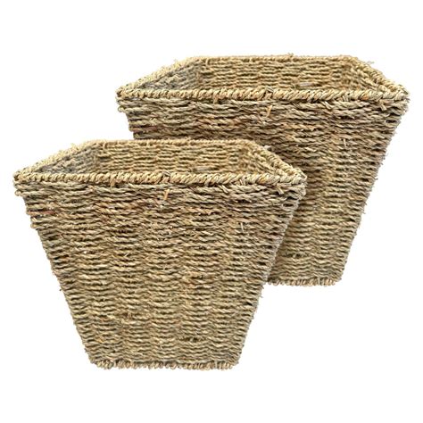 Wicker And Storage Laundry Basket Decorative Storage Hamper Baskets