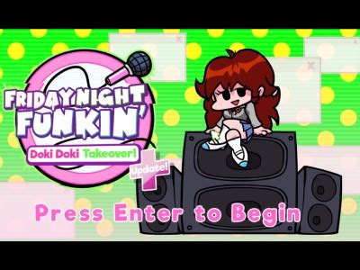 Fnf Doki Doki Takeover Plus Play Online Playminigames