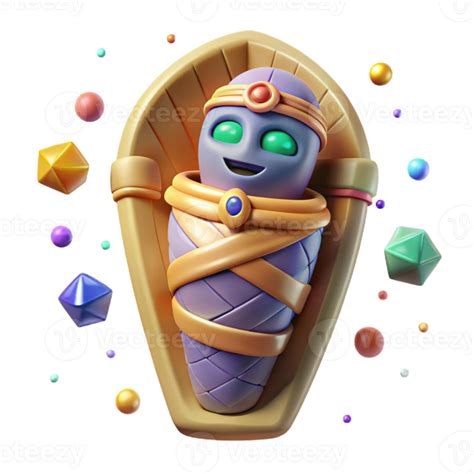 Impressive Modern Egyptian Mummy Case Isolated For Archaeological Discoveries Authentic 59065877 Png