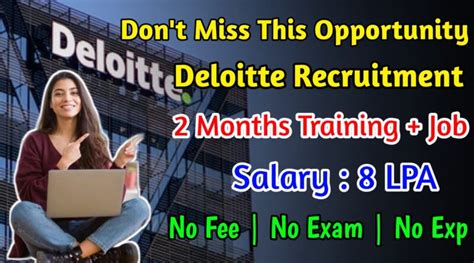 Deloitte Jobs Deloitte Recruitment For Freshers Free Jobs Recruitment