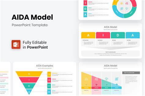 AIDA Model PowerPoint Presentation Template Nulivo Market