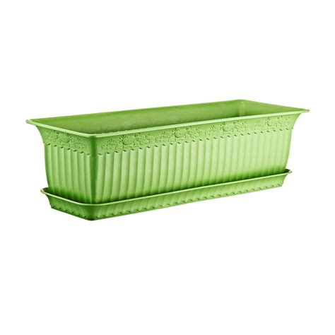 Plastic Rectangular Planting Pot Plate Karoutexpress