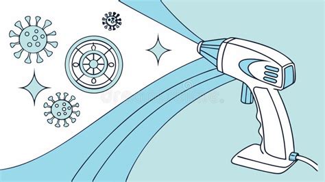 Uv Sterilization With Disinfecting Light Vector Design Generative Ai