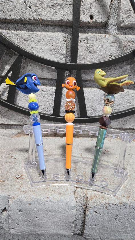 Nemo And Friends Character Beaded Pens Etsy
