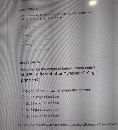 Solved Question 24 What Is The Order Of Evaluation Of The