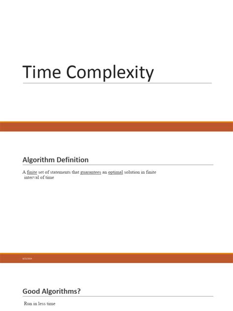 Time Complexity Pdf