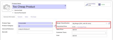 Odoo12 Addon Product Margin Classification·pypi
