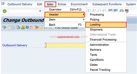 Understanding Loading Points In Sap