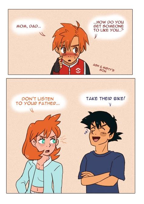 Pin By Risa Schwalger On Pokemon Ash And Misty Pokemon Funny Pokemon Adventures Manga