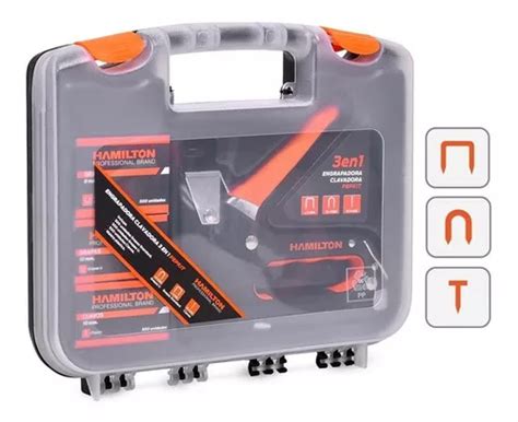 Engrapadora Clavadora 3 En 1 Hamilton Pepkit Con Maletin Acc Envío Gratis