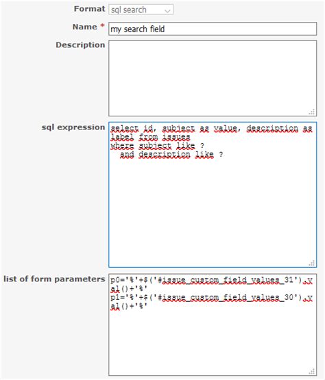 Custom Field Sql Plugins Redmine