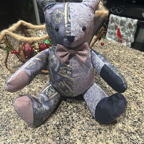 Memory Necktie Bear Etsy