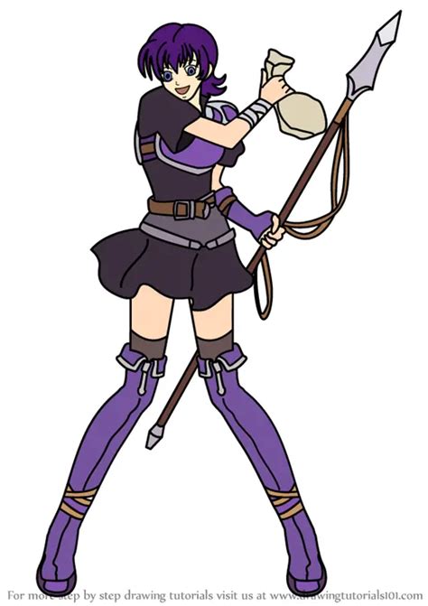 How To Draw Farina From Fire Emblem Fire Emblem Step By Step Drawingtutorials Com