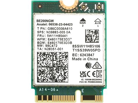 Intel Be200 Wi Fi 7 2x2 Bt 5 4 M 2 2230 Without Vpro Edullinen