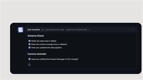 Pull Checklist Smart Checklist Builder For GitHub