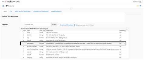 To Update Non Perishable Skus To Perishable Increff