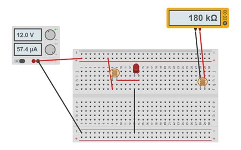 circuit design ldr tinkercad