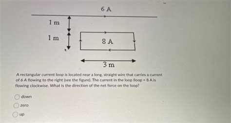 Solved A Rectangular Current Loop Is Located Near A Long