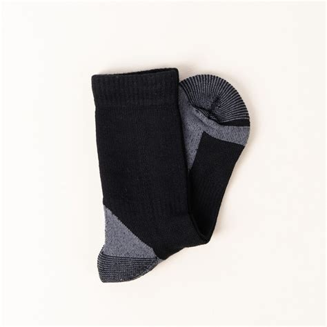 4 Pack Black Merino Wool Socks Cushioned Hiking Trail Socks Etsy