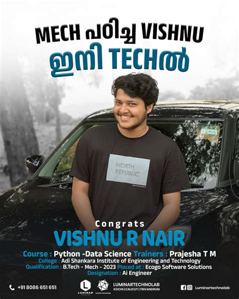 Luminar Technolab Private Ltd “congratulations Vishnu 🎉
