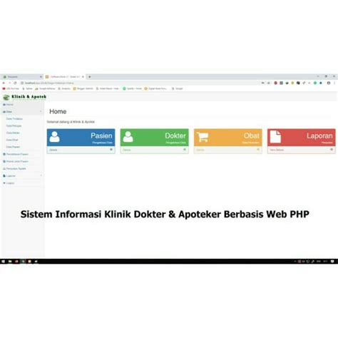 jual source code sistem informasi klinik dokter and apoteker berbasis web