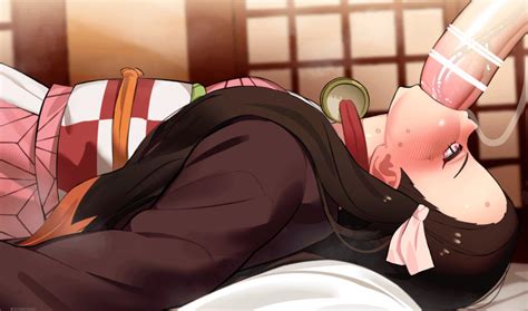 Rule 34 Animated Blush Censored Deepthroat Demon Slayer Fellatio