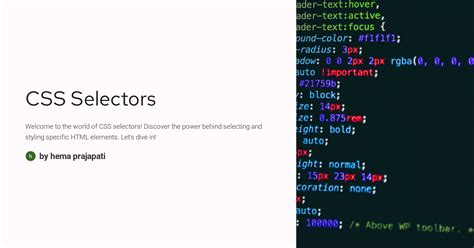 Css Selectors