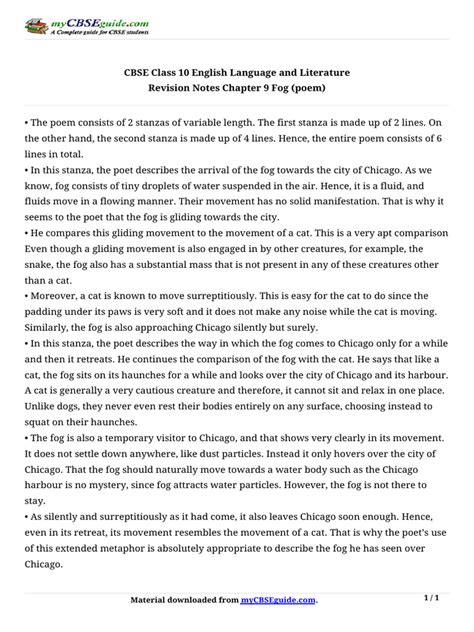 9 Fog Poem Pdf