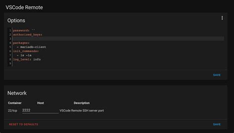 How To Connect Local VSCode Instance To VS Code HA Add On Via Ssh Third Party Integrations