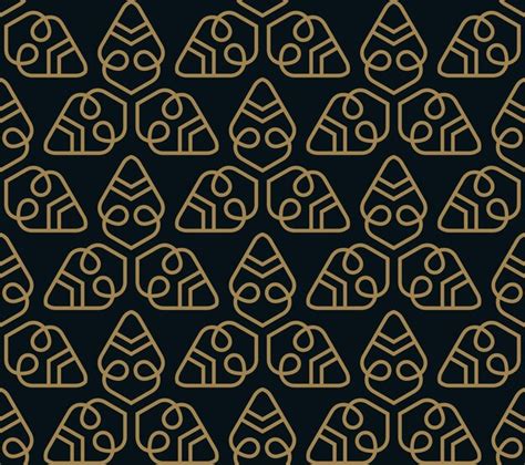 Premium Vector Seamless Pattern Elegant Linear Ornament Geometric Stylish Background Vector