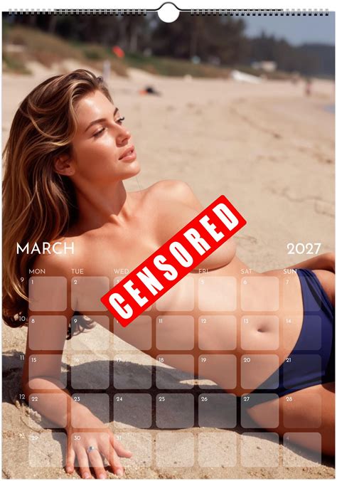 2027 Wall Calendar Artistic Nude Women Portraits Vertical Vol2 8