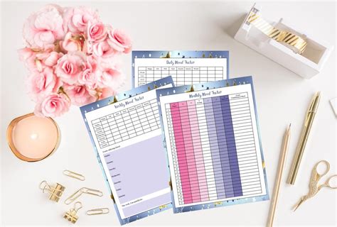 Health Printables Food Tracker Exercise Logs Mood Trackers More Artofit