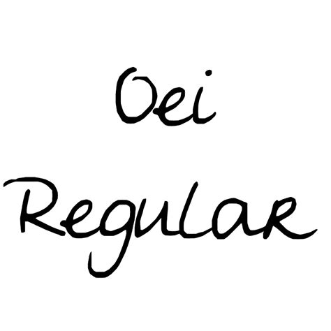 Oei Regular Free Fonts On